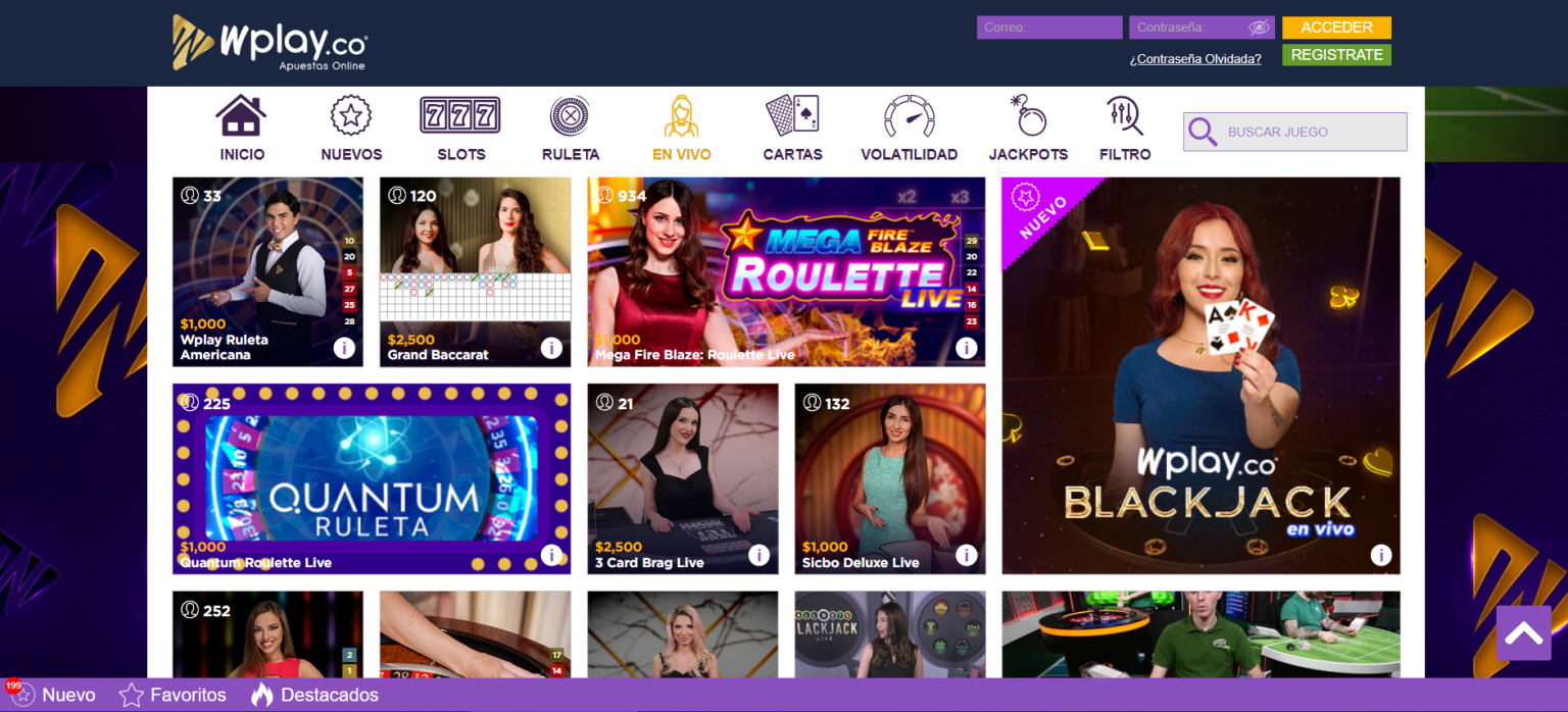 Reseña de Wplay.co - El principal casino en línea de Colombia